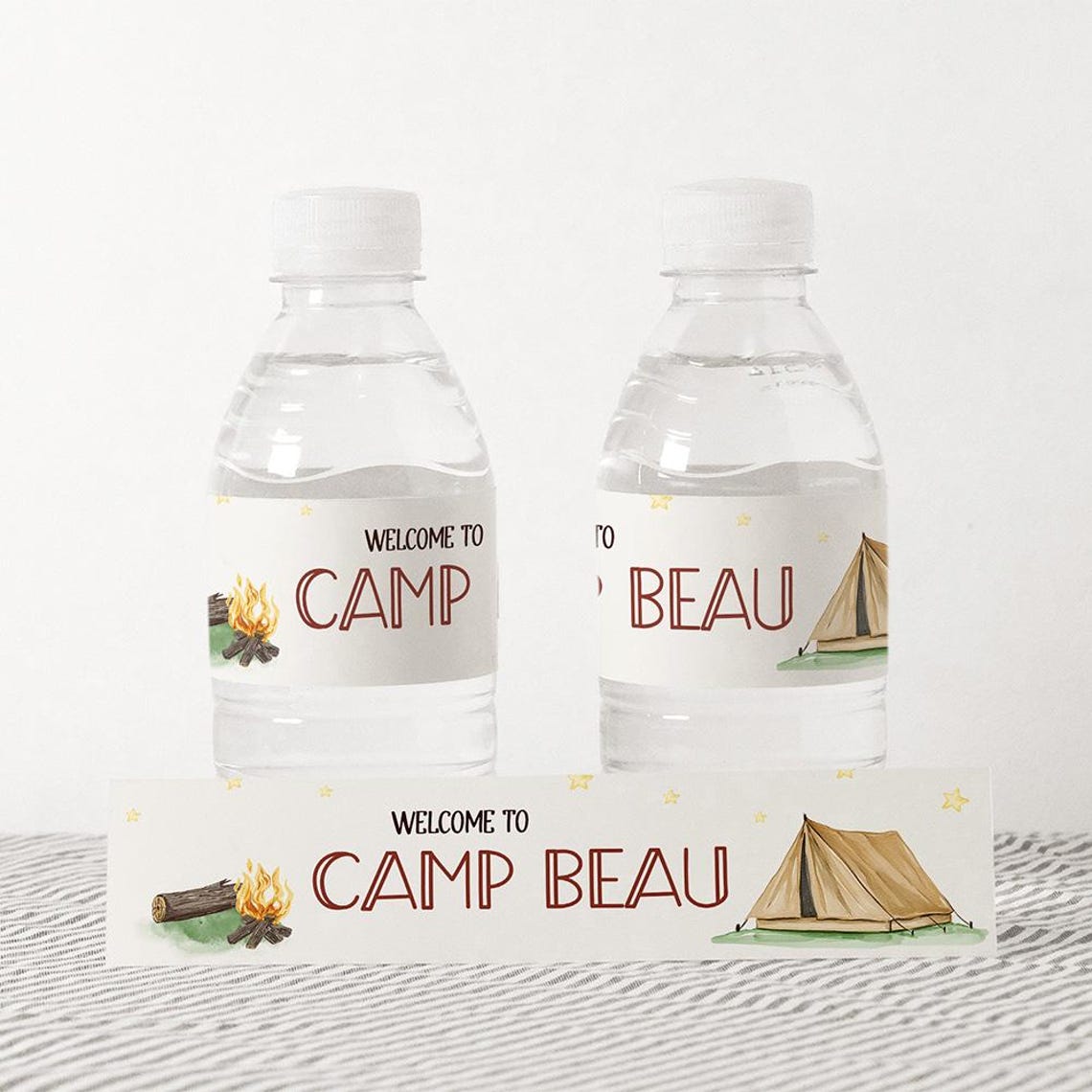 Birthdays Are S'more Fun Camping Themed Party Water Bottle Label, Party ...