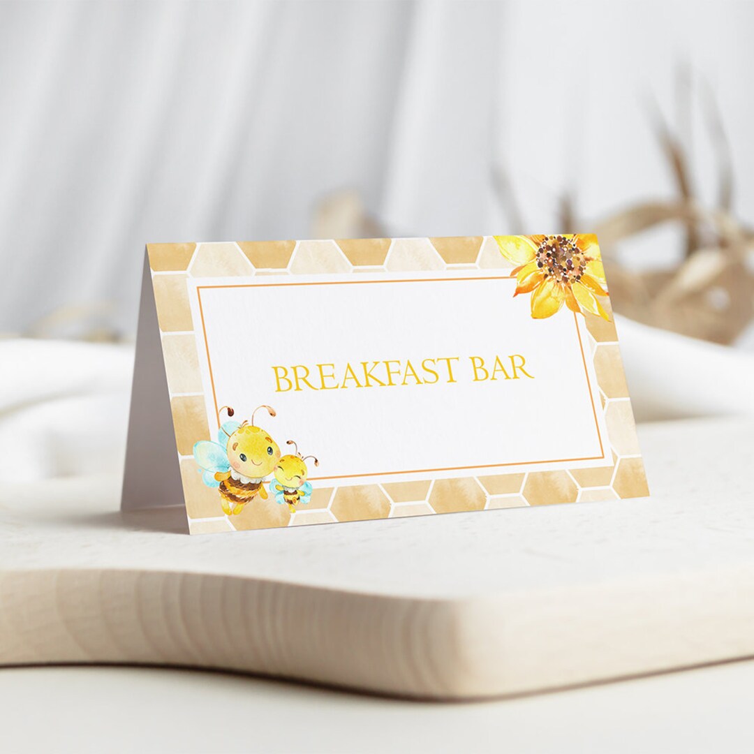 Mommy to Bee Baby Shower Table Tents, Bee Themed Baby Shower, Unisex ...