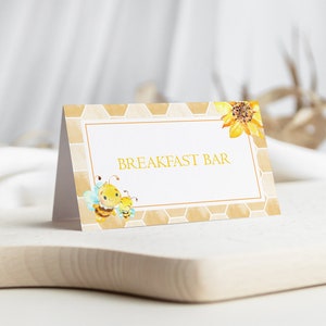 Mommy to Bee Baby Shower Table Tents, Bee Themed Baby Shower, Unisex ...