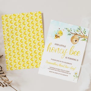 Bee-day Birthday Party Banner, Happy Birthday Printable Banner, Bumble ...