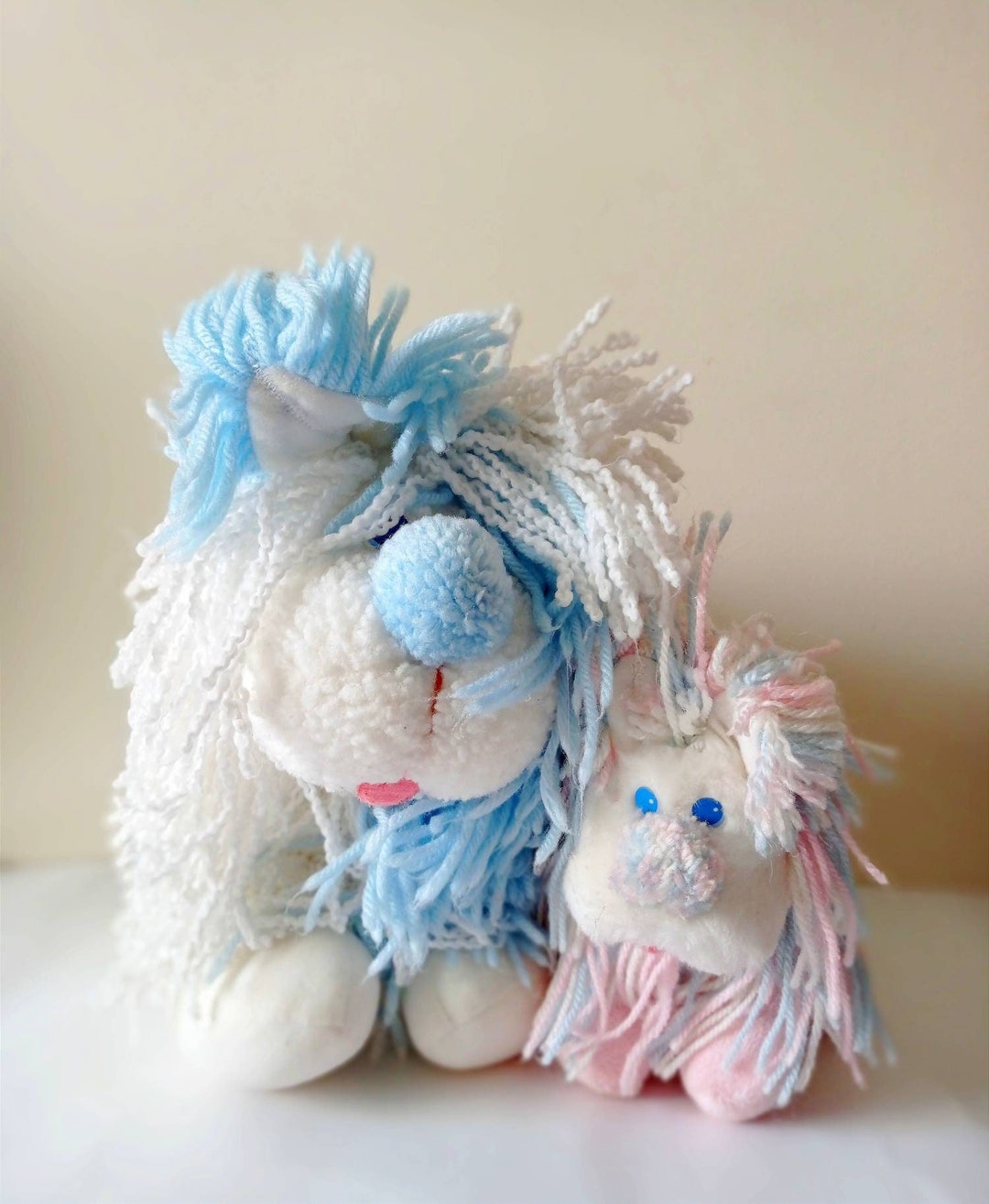 Blue Fluppy Dog and Small Pink and Blue Fluppy Puppy, Fluppy Dogs ...