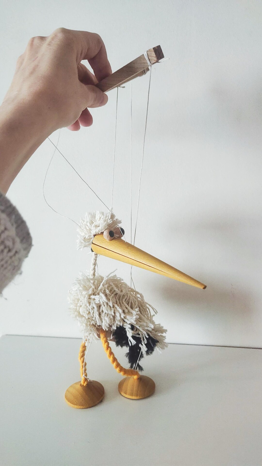 Wooden Bird Puppet Marionettes, Vintage - Etsy