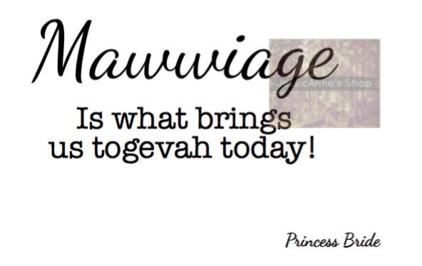 Mawwiage Princess Bride Wedding Marriage Digital Download Sign - Etsy