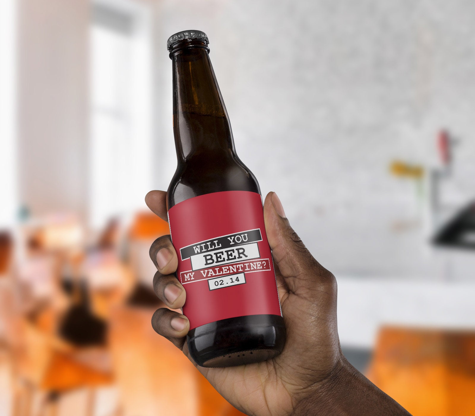 Valentine Beer Printable Labels, DIY Beer Labels, Beer Mine, Will You ...