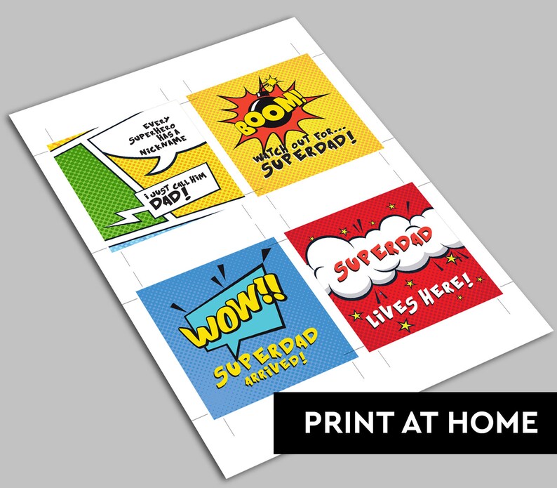 DC Comics Beer Labels, Superdad Beer Label, Father Beer Label ...