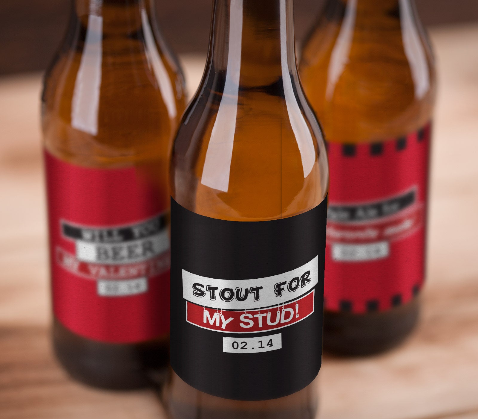 Valentine Beer Printable Labels, DIY Beer Labels, Beer Mine, Will You ...