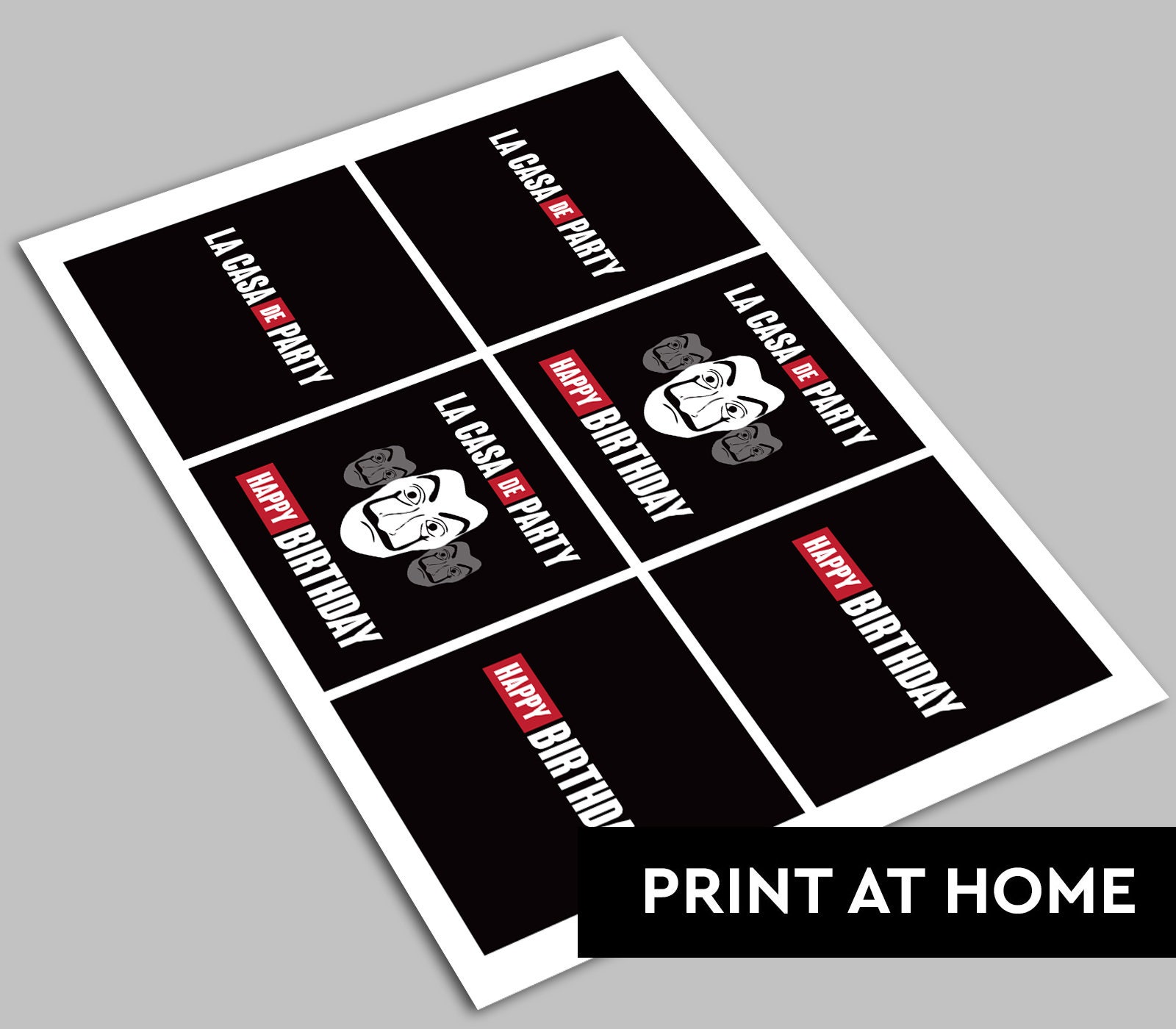 La Casa De Papel Birthday Beer Labels (digital File) - Etsy