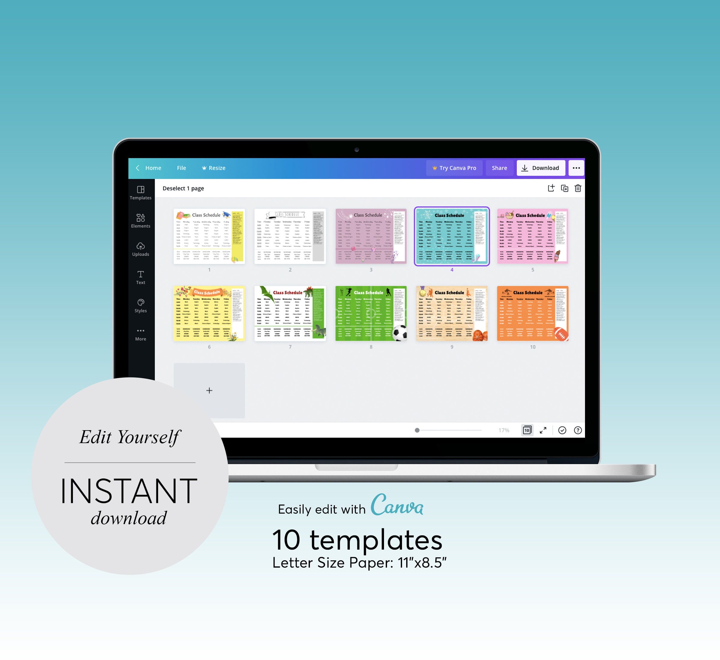School Class Schedule Weekly Planner, School Weekly Planner, School ...