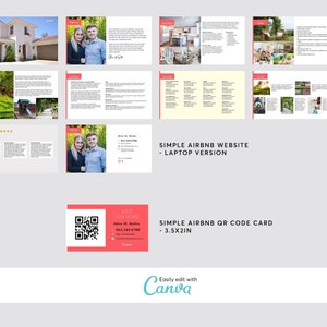 Simple Airbnb Website Template, Laptop & Mobile Size,social Media Home ...