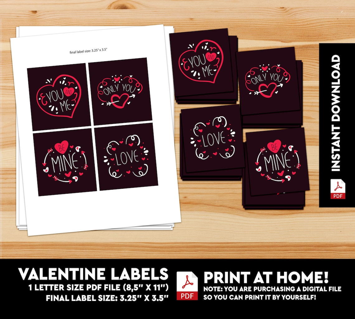 Valentine Beer Printable Labels, DIY Beer Labels, Beer Mine, Will You ...