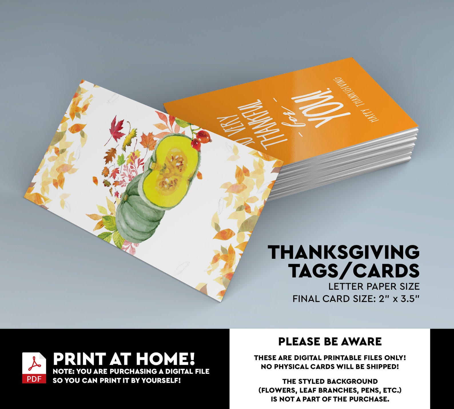 Printable Thanksgiving Tags Cards Thanksgiving Tags - Etsy