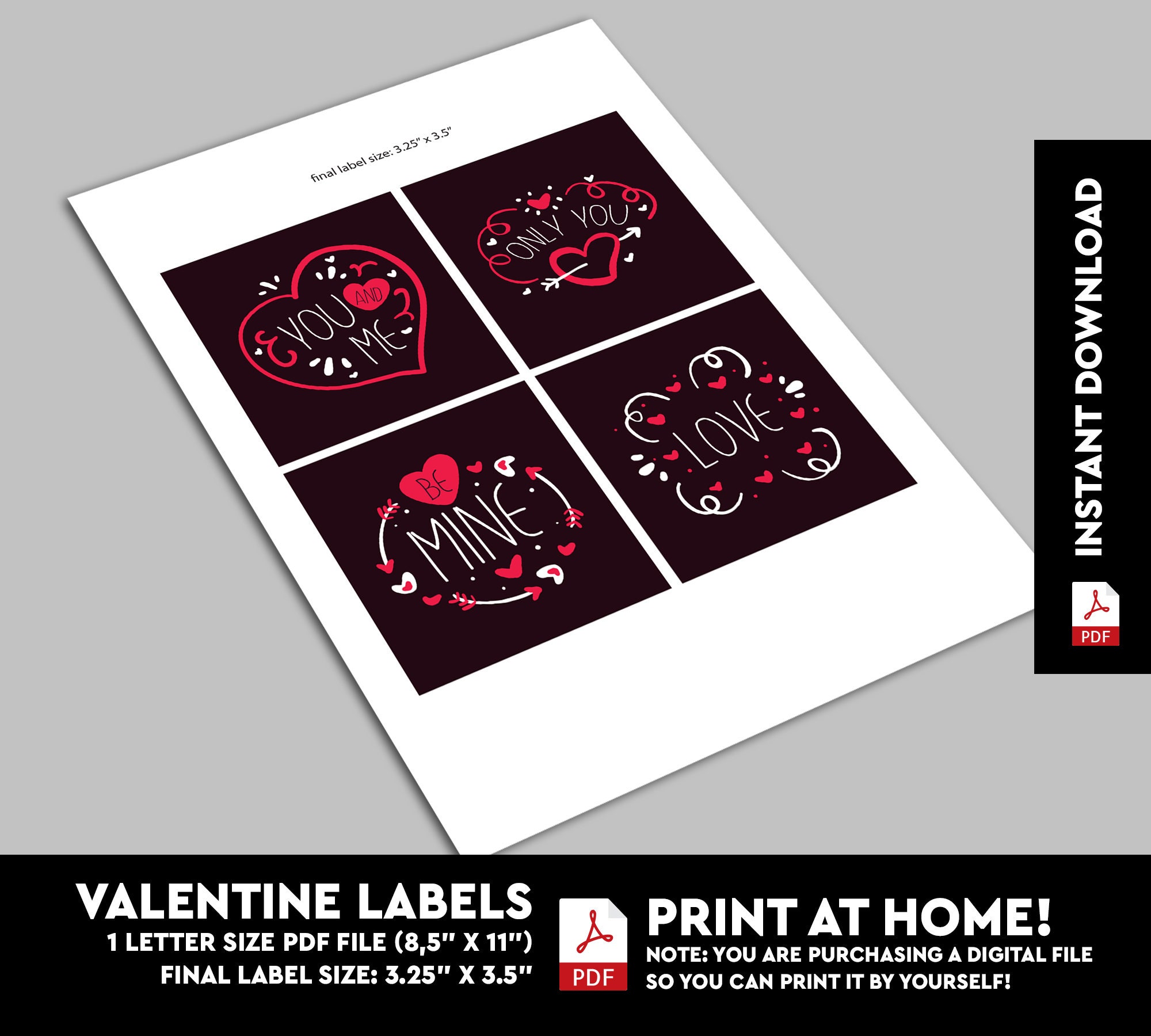 Valentine Beer Printable Labels, DIY Beer Labels, Beer Mine, Will You ...