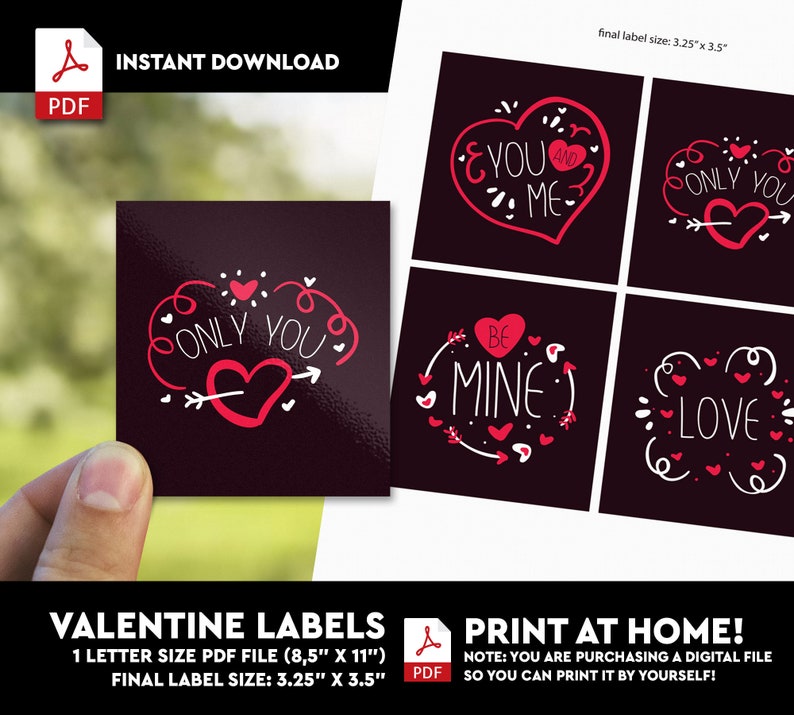 Valentine Beer Printable Labels, DIY Beer Labels, Beer Mine, Will You ...