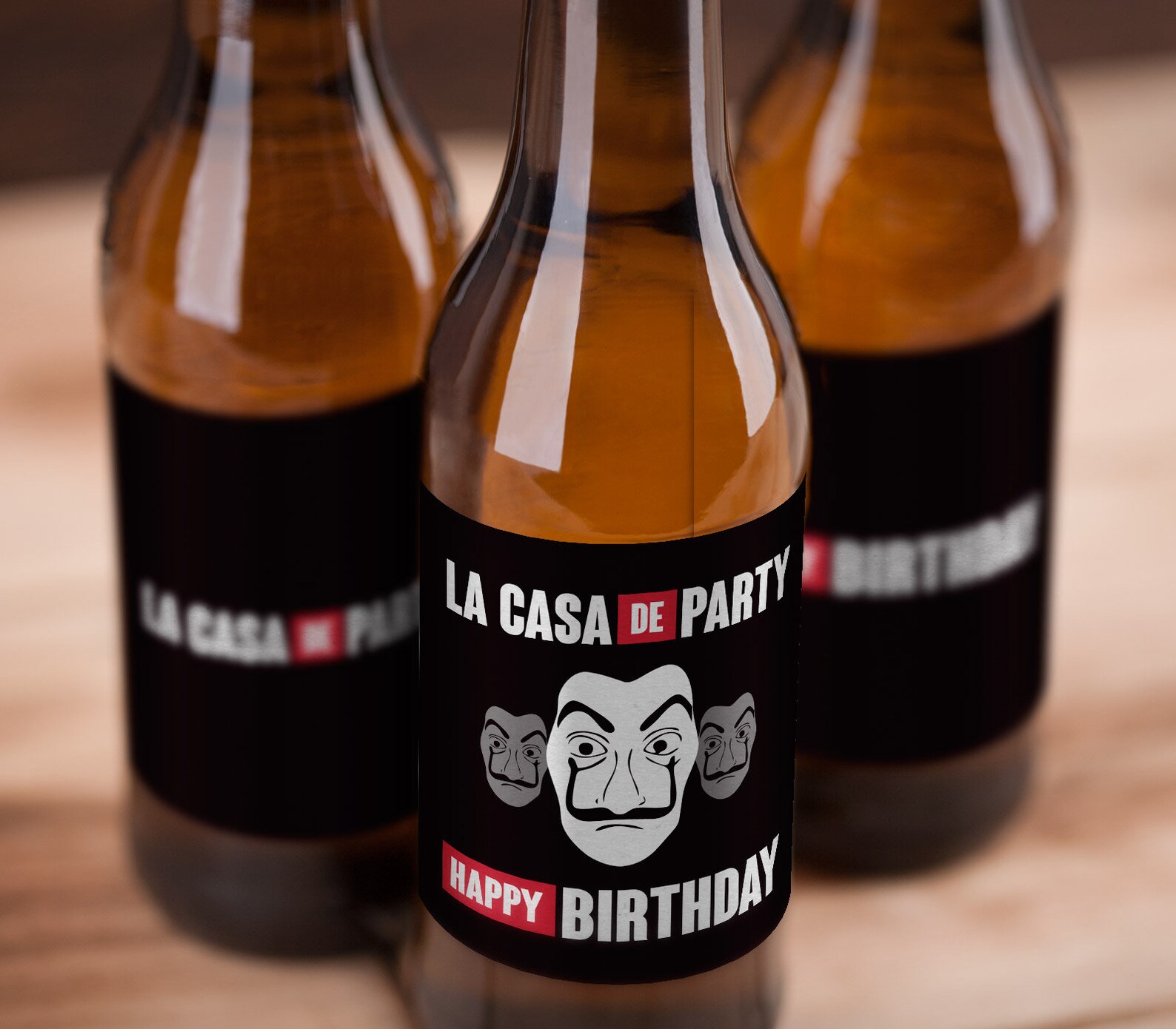 La Casa De Papel Birthday Beer Labels (digital File) - Etsy