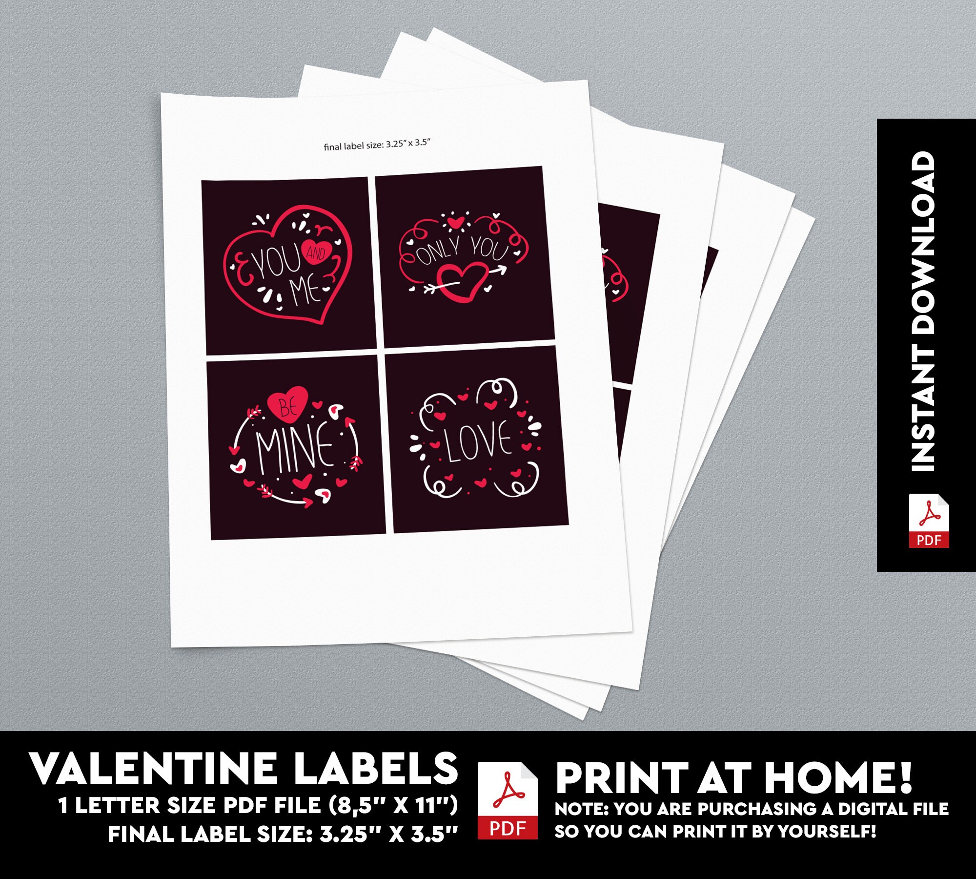 Valentine Beer Printable Labels, DIY Beer Labels, Beer Mine, Will You ...
