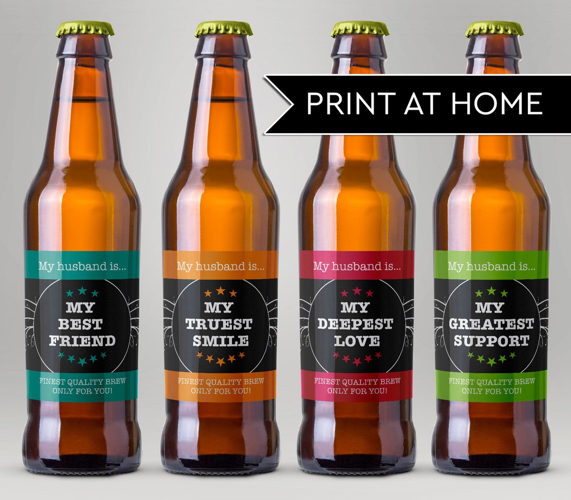 Printable Beer Labels for Husband Valentine Beer Printable - Etsy