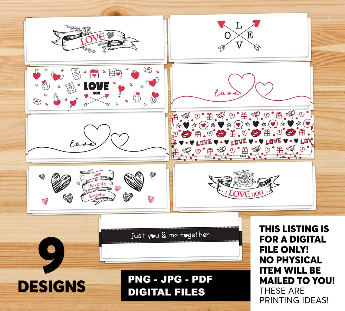 Love Valentine Beer Printable Labels, Valentine Labels, Love Labels ...