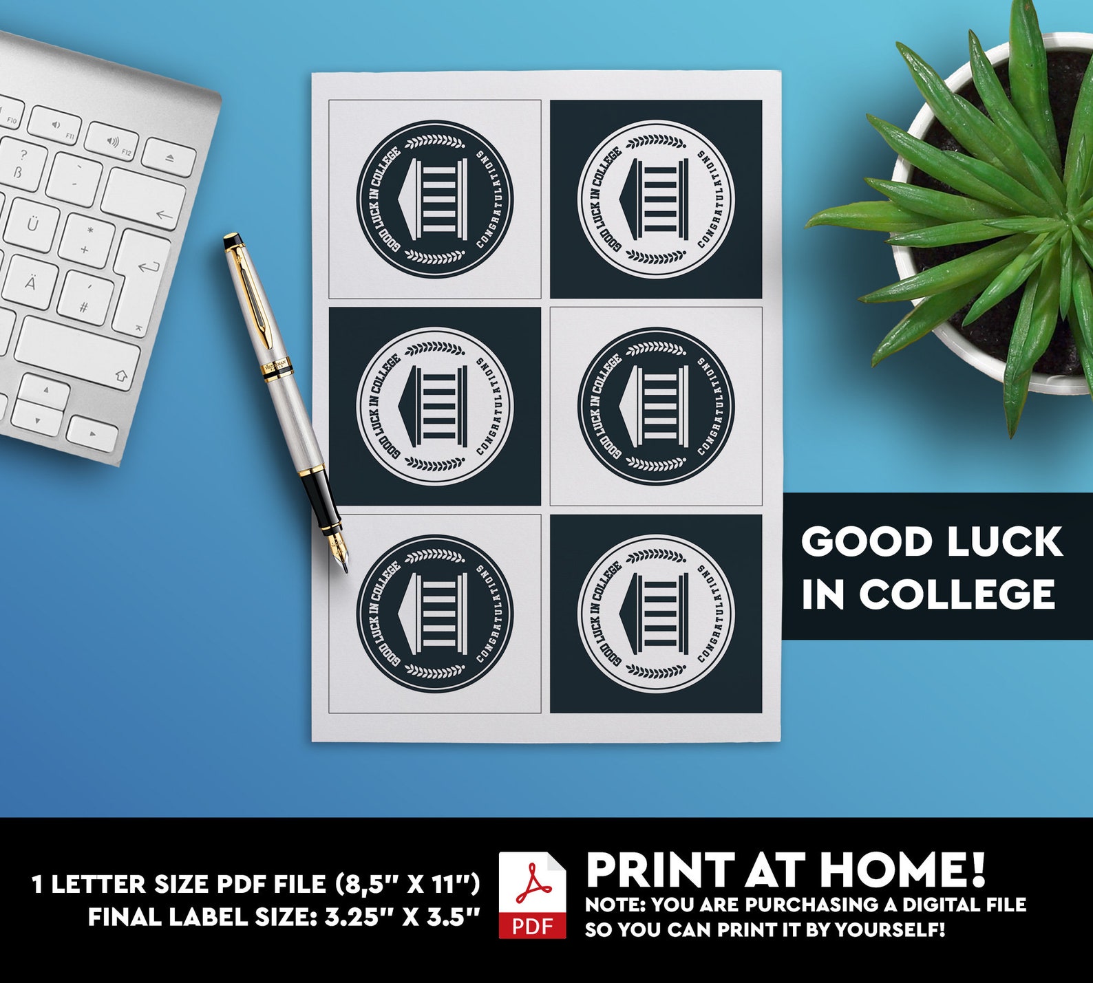 Good Luck in College Beer Labels, University Beer Labels, Student Life ...