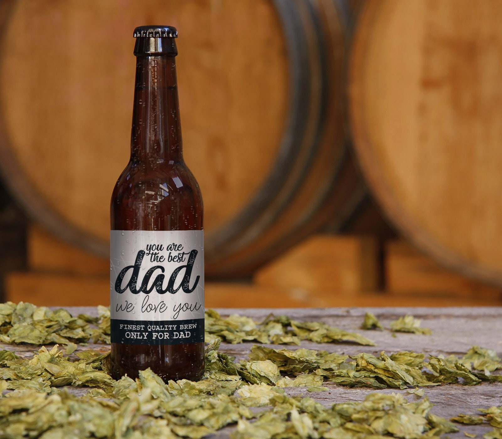 Dad Beer Labels, Fathers Day Beer Bottle Labels, Beer Labels for Dad ...