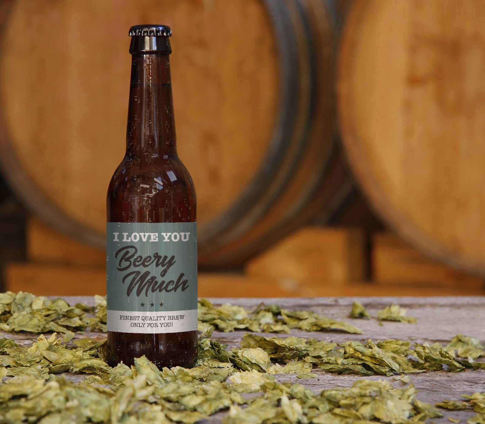 Printable Beer Labels for Husband, Valentine Beer Printable Labels ...