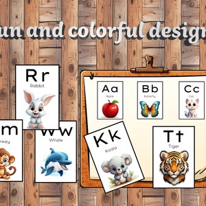 Printable Alphabet Flash Cards - Educational ABC Learning Cards ...