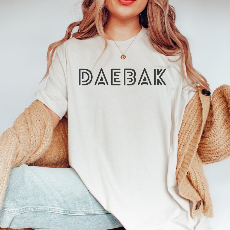 Daebak - Korean Drama Word Shirt | K-drama Lover Shirt | Cozy K-drama ...