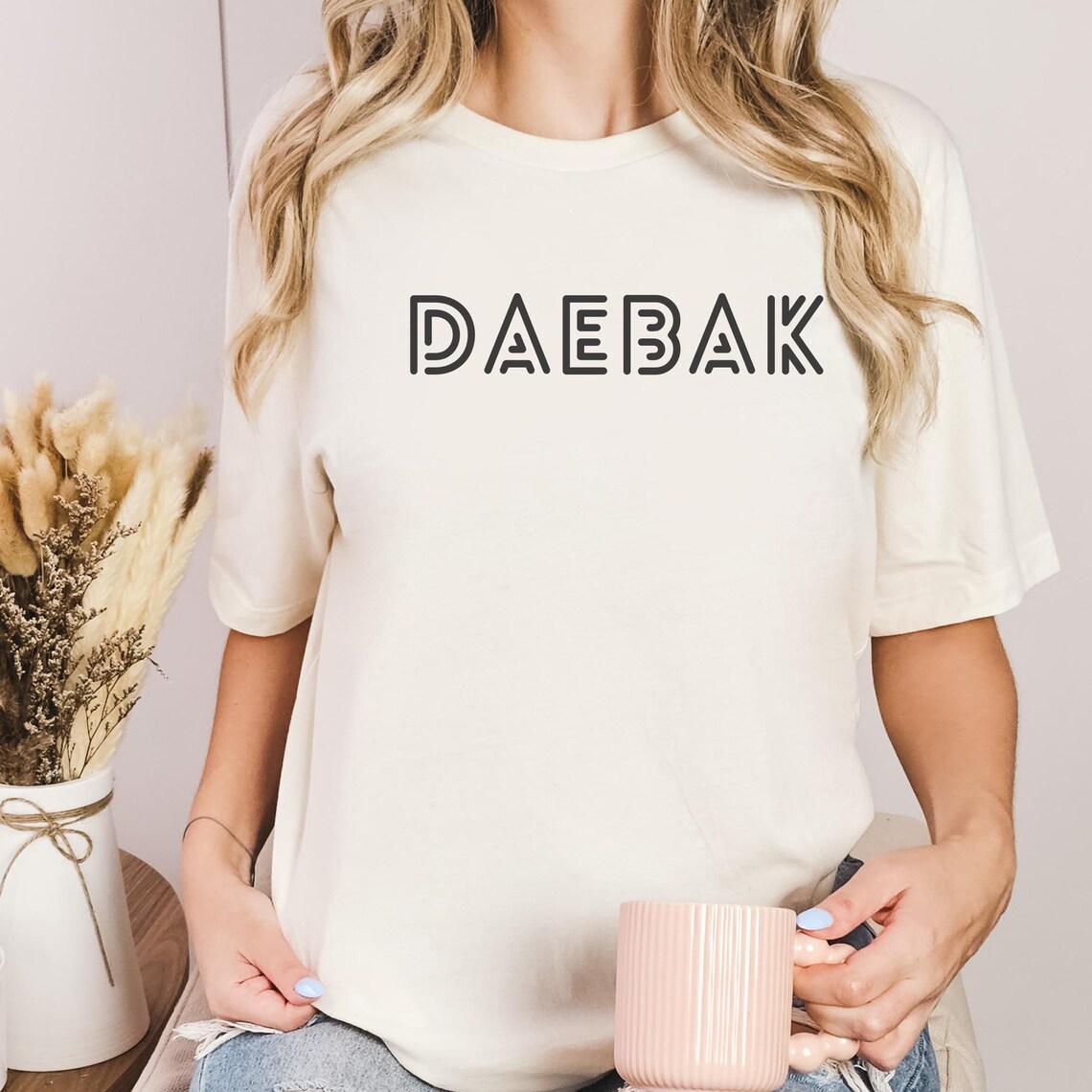 Daebak - Korean Drama Word Shirt | K-drama Lover Shirt | Cozy K-drama ...