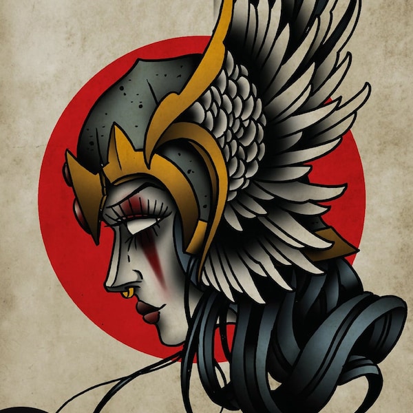 Valkyrie Tattoo - Etsy