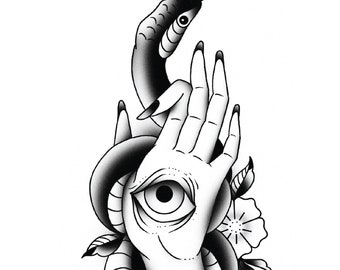 Centipede Traditional Tattoo Flash Black and White Old | Etsy