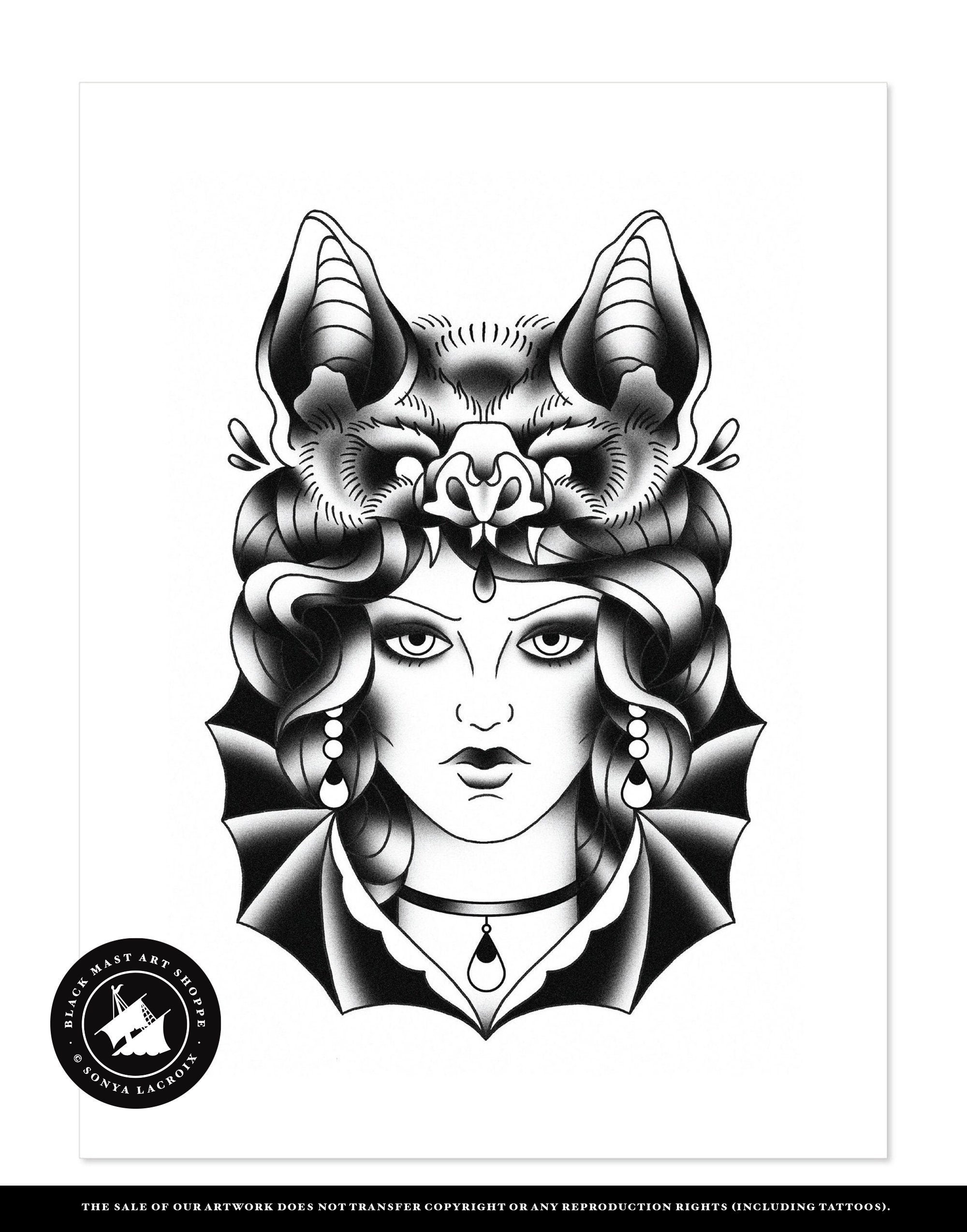 Details 83+ bat head tattoo - in.eteachers