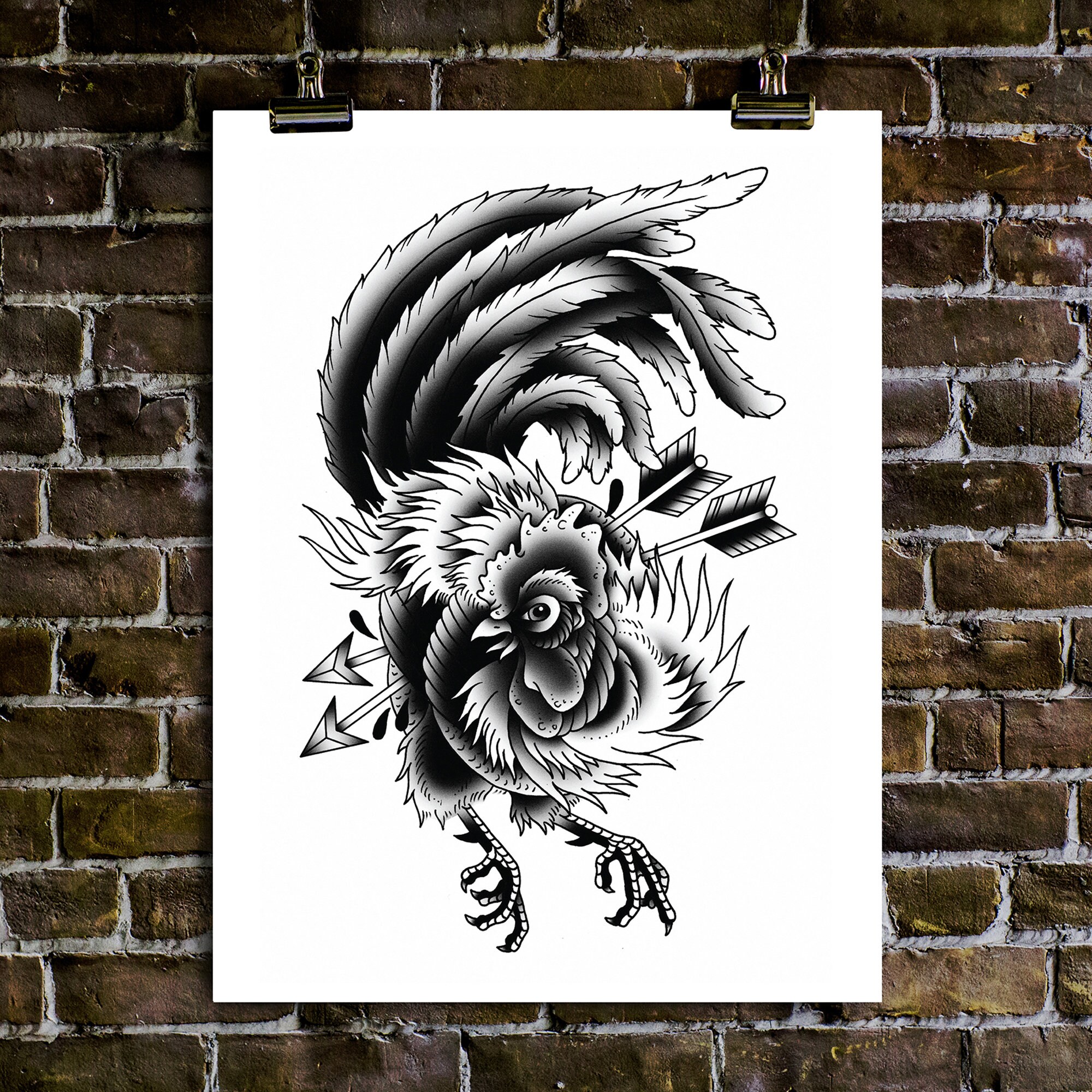 Traditional Japanese Rooster Tattoo Designs