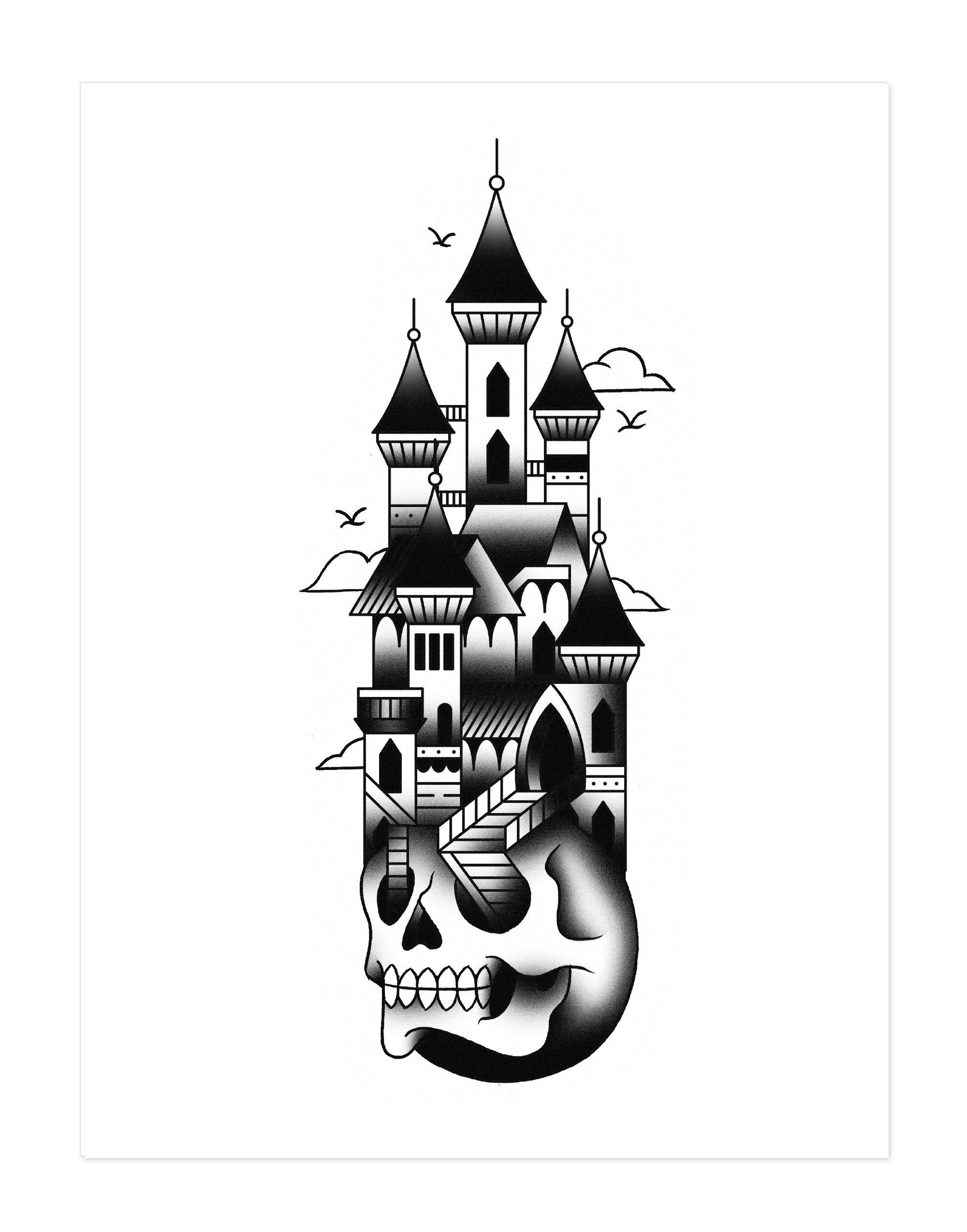 Captivating Castle Tattoo Designs for an Enchanting Look