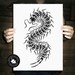 Centipede, Traditional Tattoo Flash, Black and White, Old School, Art ...