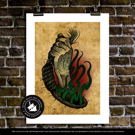 Neo Traditional Hand Tattoos