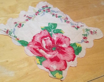 Flower handkerchief | Etsy