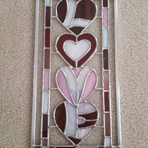 Stained Glass All You Need is Love...hearts & Valentine... - Etsy
