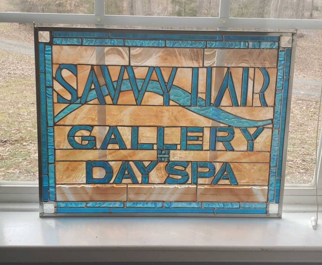 Custom Stained Glass Signage for YOUR BUSINESS - Etsy