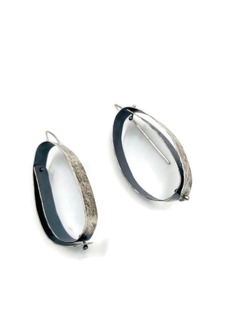 Double Rivet Loop Earrings E181 - Etsy