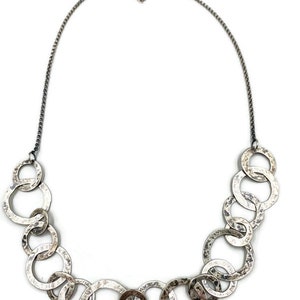 Sterling Silver “washer Link” Segment on Chain. Lisa Colby Metalsmith ...