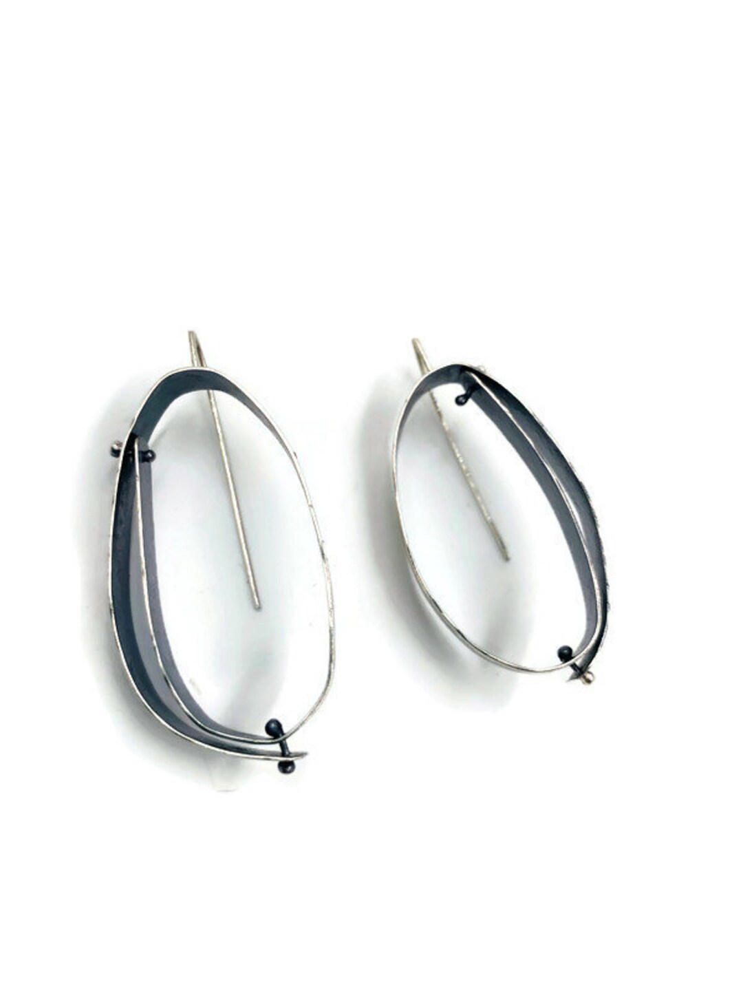 Double Rivet Loop Earrings (E181) - Etsy