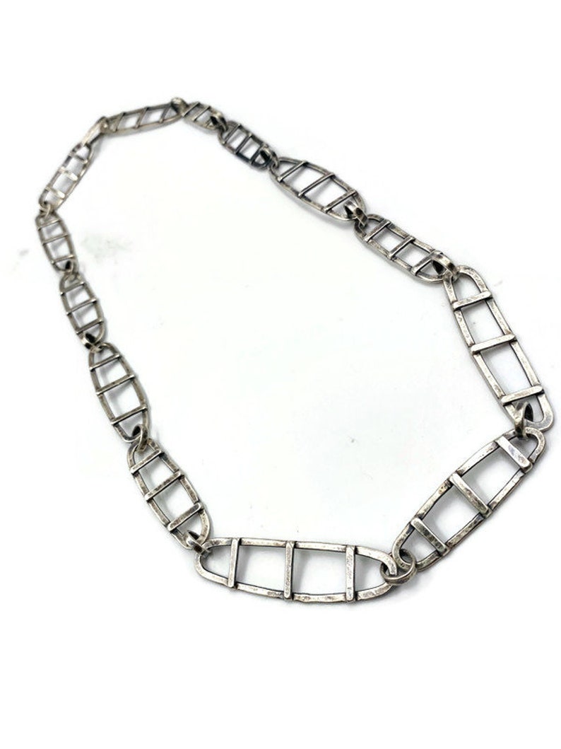 Sterling Silver Hand Fabricated Lattice Link Chain. OOAK - Etsy
