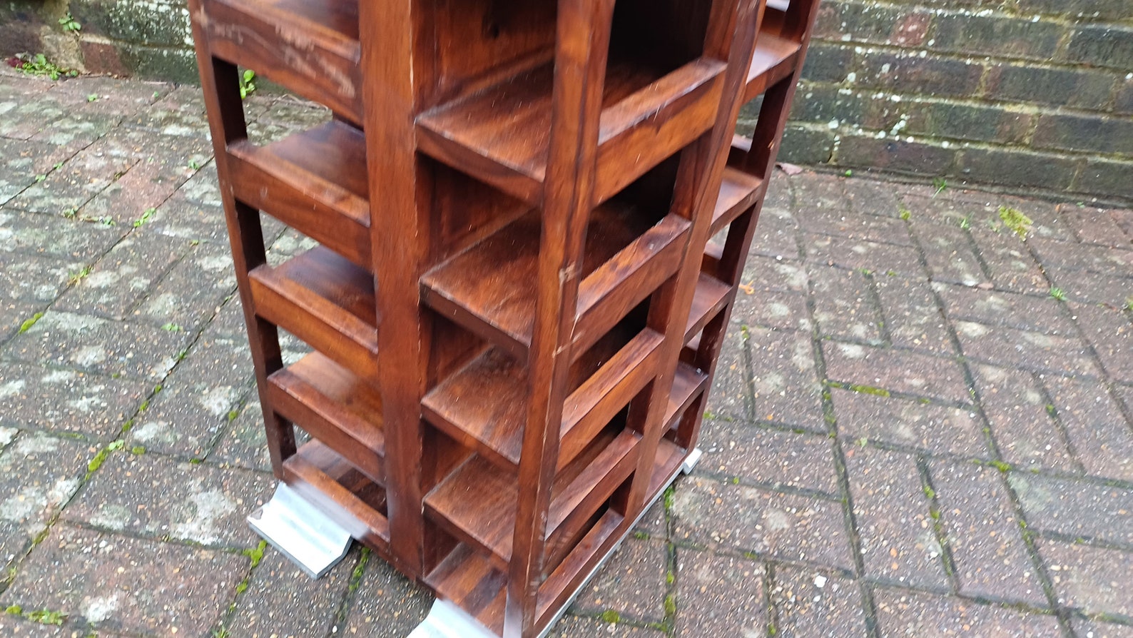 Unusual Vintage Teak Cubby Holes Shelves Collector Artisan Display Art ...