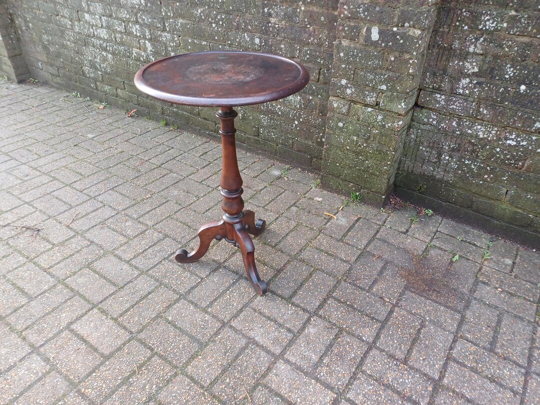 Victorian Mahogany Wine Table Side Table Antique Occasional Lamp Table ...