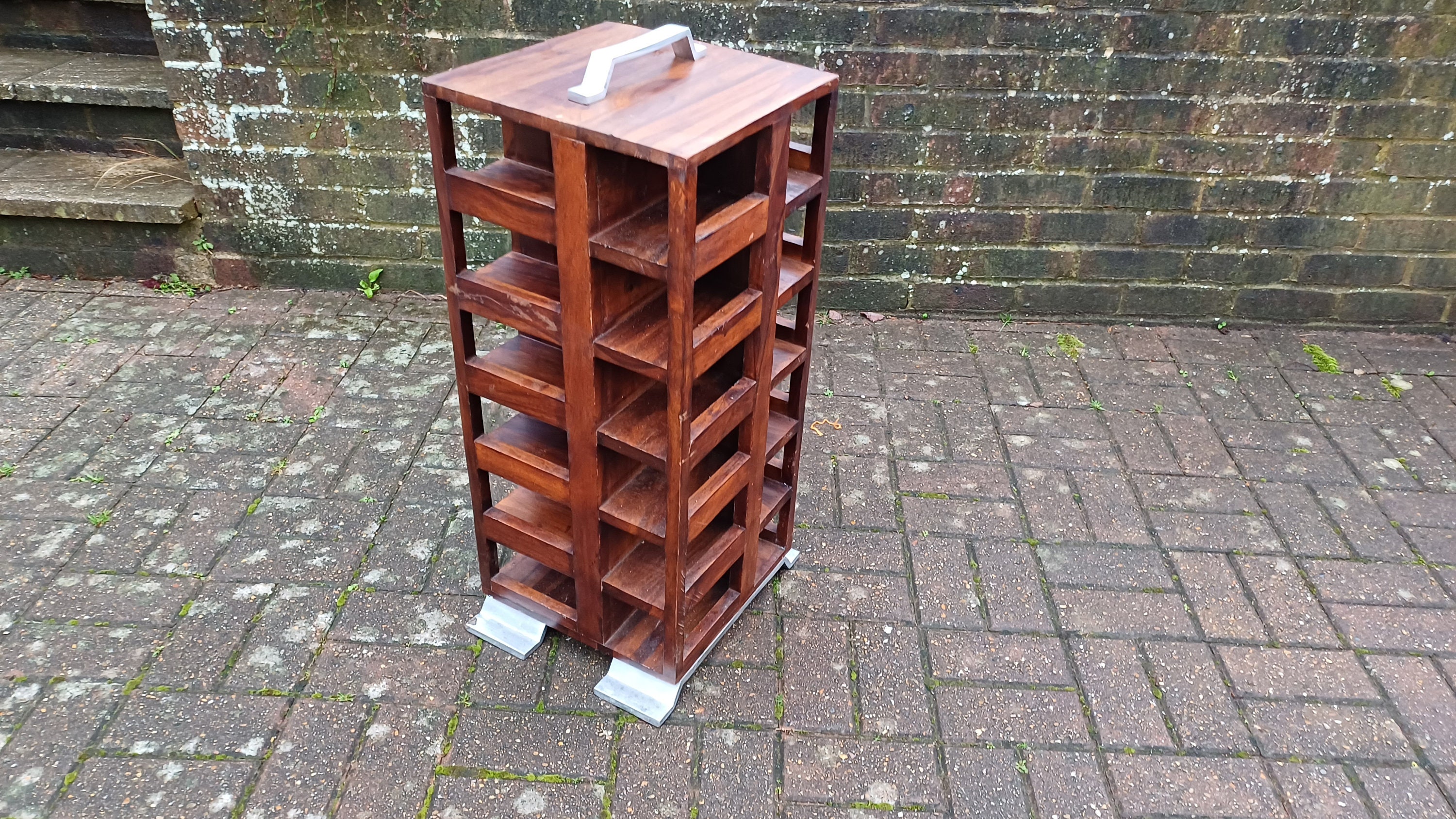 Unusual Vintage Teak Cubby Holes Shelves Collector Artisan Display Art ...