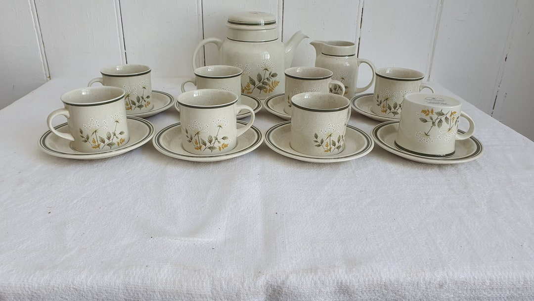 Quality Vintage Retro Tea Set Tea Service for 6 1977 Will ‘o the Wisp ...