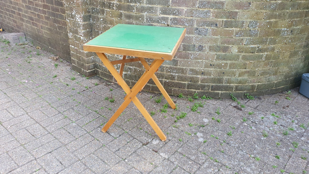 Vintage Foldaway Fold up Card Games Jigsaw Side Occasional - Etsy