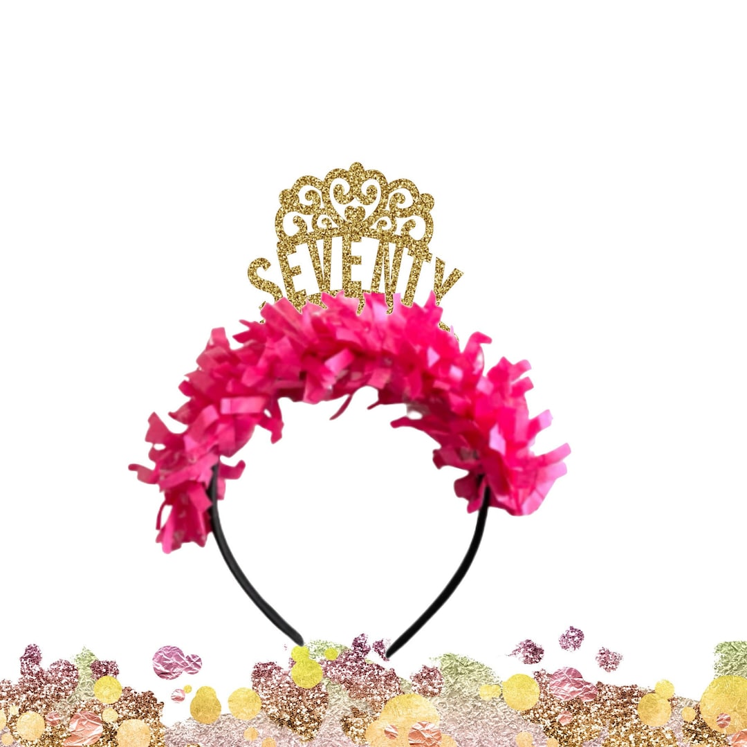 70th Birthday Crown, 70th Birthday Headband, 70th Birthday Party ...