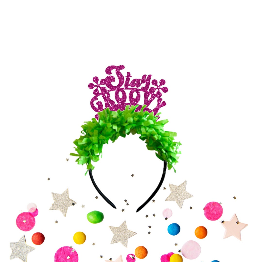 Stay Groovy Headband, Hippie Party Headband, Hippie Birthday Headband ...