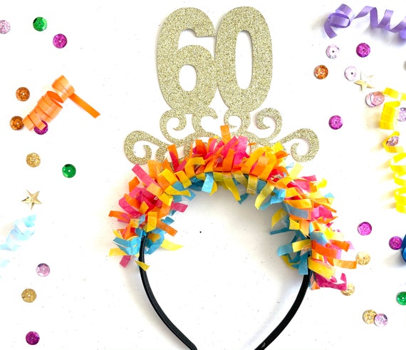 60th Birthday Crown 60th Birthday Headband 60th Birthday | Etsy