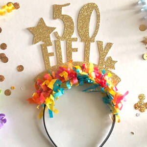 50th Birthday Crown, 50th Birthday Headband, 50th Birthday Party ...